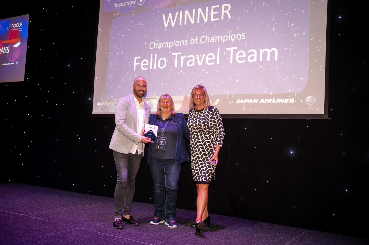 Focus Champs - celebrating the award winners - Focus Travel Partnership